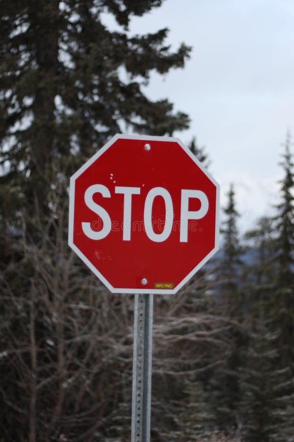 A red warning stop sign stock image. Image of warning - 43049187