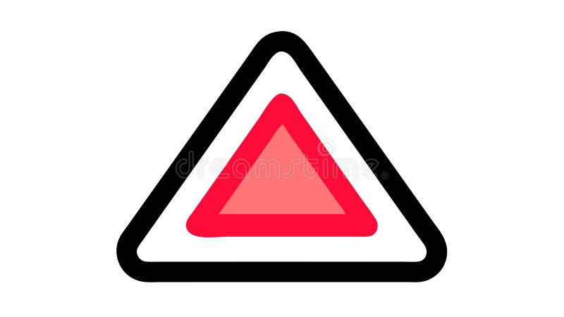 Red Warning Triangle Vector Graphic, Danger and Alert Icon, Vector ...