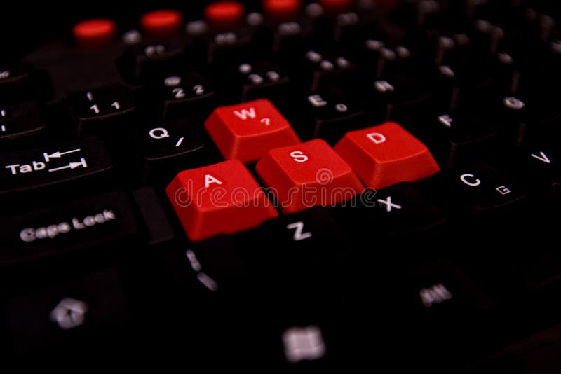 WASD Gaming Keyboard Rgb Lighting Many Colors with Game in Background ...