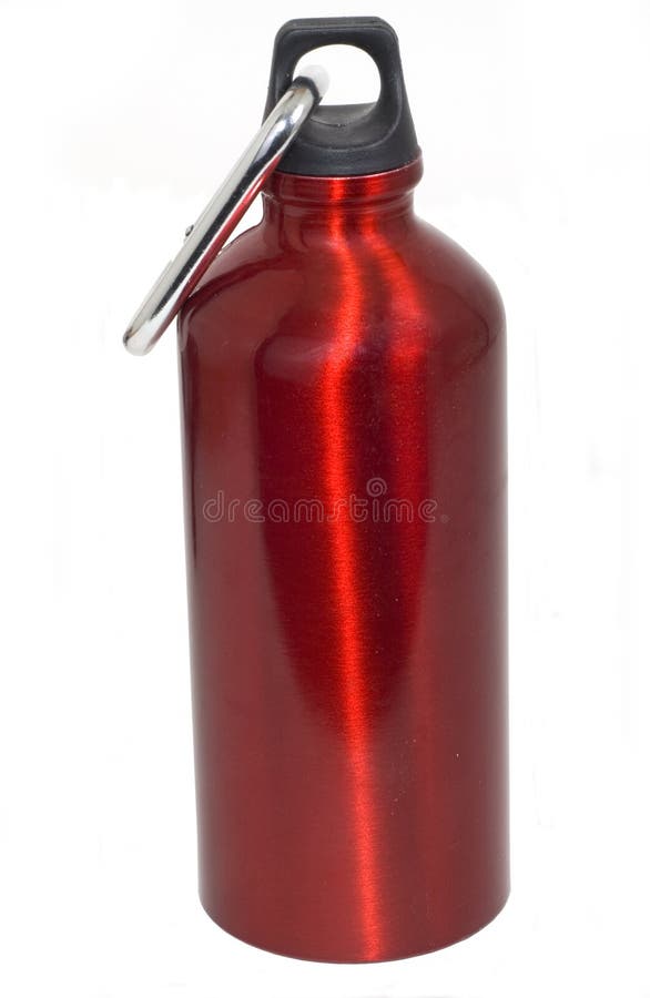 Red Water Bottle stock image. Image of bottle, steel - 11107469