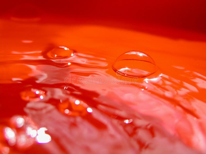 Red Water Bubbles Abstract stock image. Image of abstract - 89265343