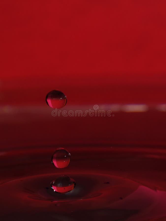 Red water drop stock image. Image of ripple, drink, drop - 1511057