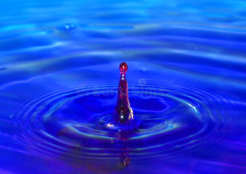 Red water drop stock photo. Image of ripple, drop, water - 185886