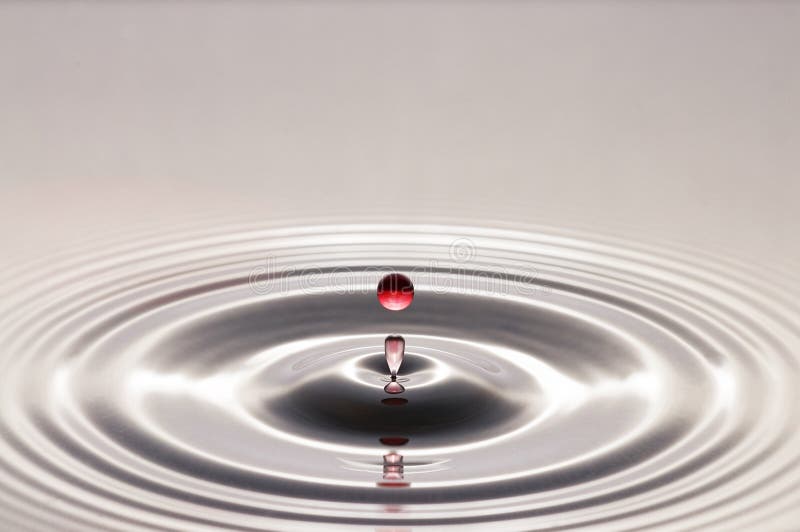 Red water drop stock photo. Image of beautiful, form - 19597838