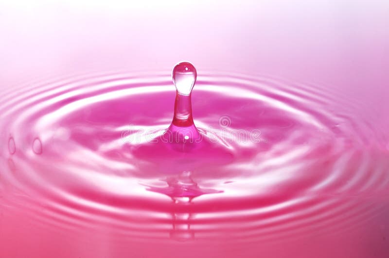 Red water drop stock image. Image of bubble, falling - 26028629