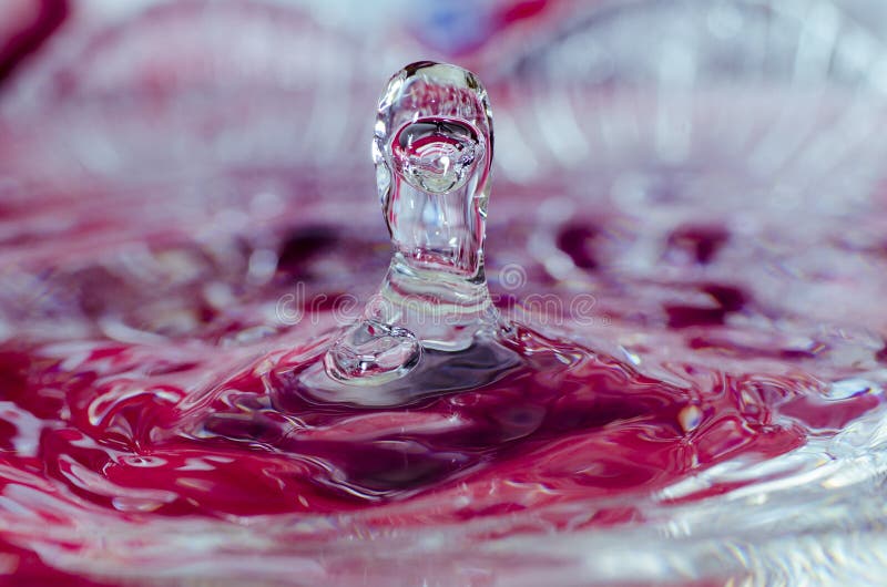 Red water stock photo. Image of droplet, cool, color - 39754268
