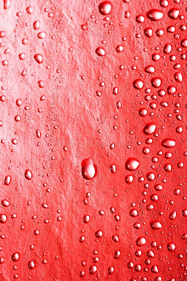 Red water drops stock image. Image of calm, abstract, still - 7648135
