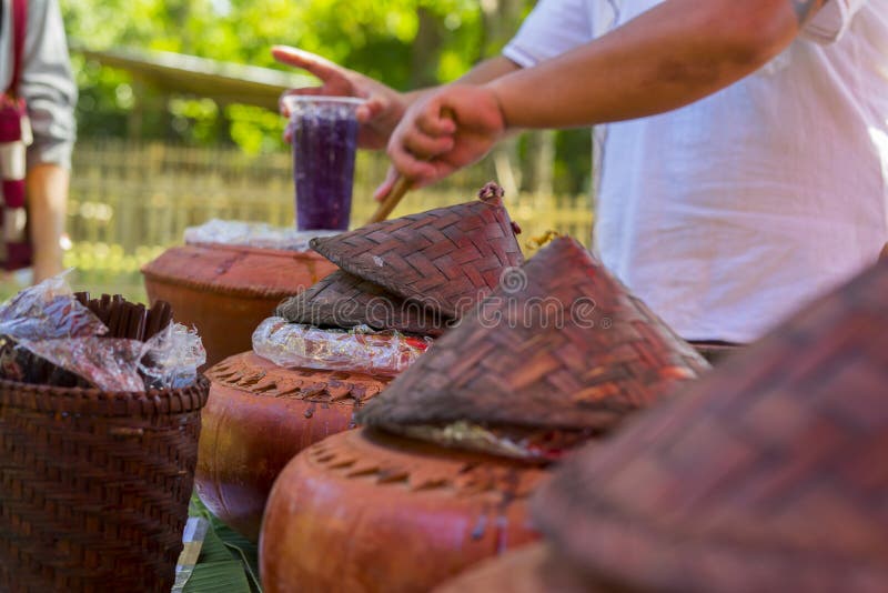 Red Water Jar or Primitive Ceramics, Thai Traditional Style Water ...