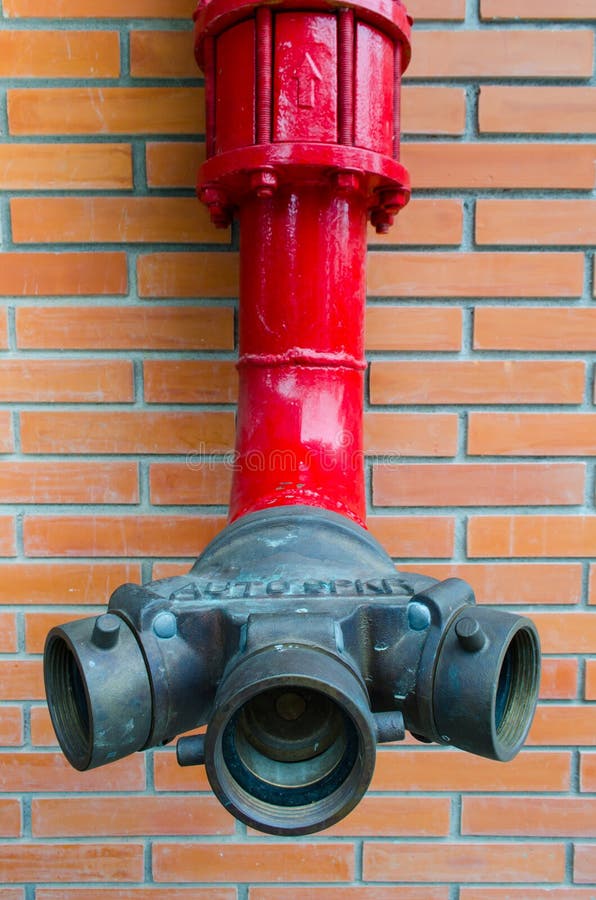Red water pipe stock photo. Image of industrial, technology - 25159626