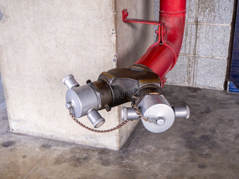 Water Pipe and Fire Valve System Control Fighting Panel Stock Image ...