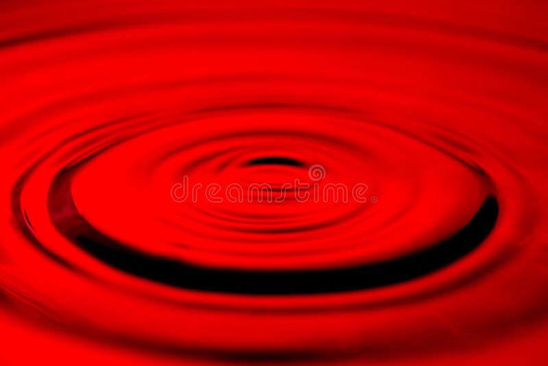 Red Water Rippled Texture. Abstract Natural Background. Water Ripples ...