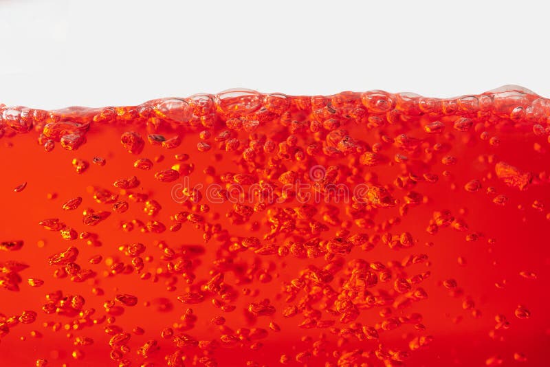 Red Water Scene with Air Bubbles Stock Image - Image of bubbles, color ...