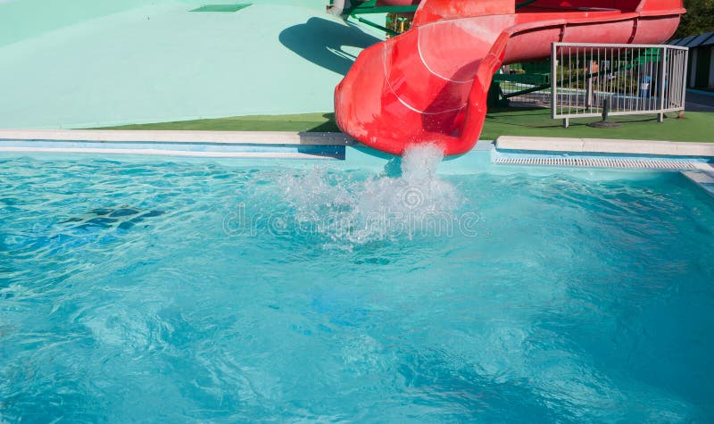 Water Slide in the Water Park. Stock Photo - Image of outdoor, play ...