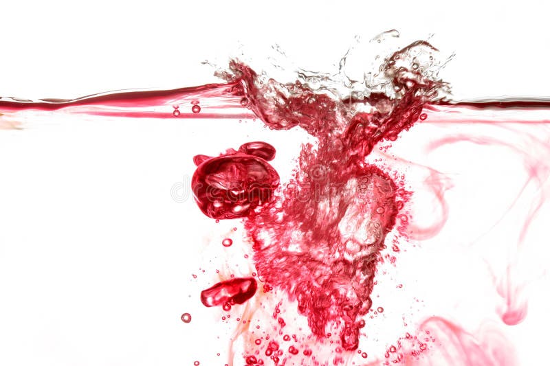 Red water splash stock image. Image of aqua, purity, cold - 4557701