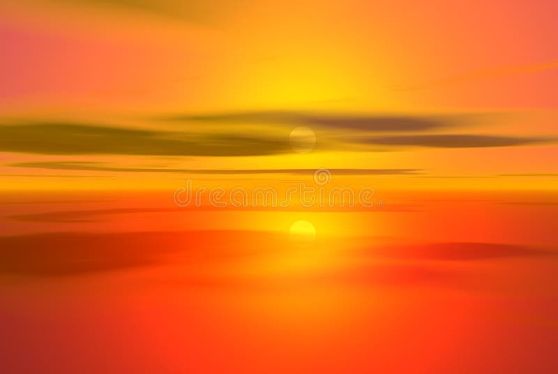 Red Water Sunset Picture. Image: 903455