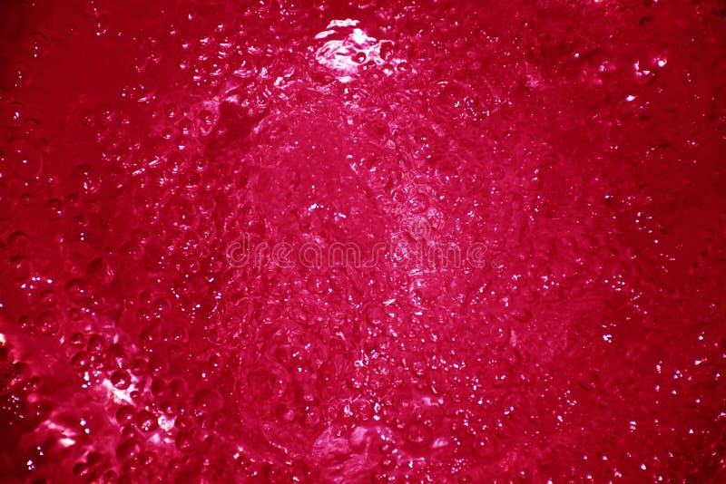The Red Water Surface Bubbling into a Beautiful Grain Stock Image ...
