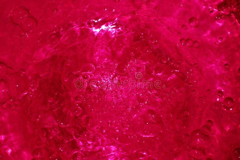 The Red Water Surface Bubbling into a Beautiful Grain Stock Photo ...