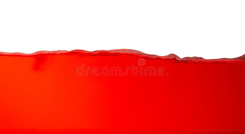 Red Water Wave with Air Bubbles Stock Photo - Image of wave, texture ...