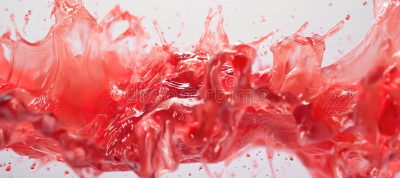 Red Water Wave Splash Background, Liquid Stock Illustration ...