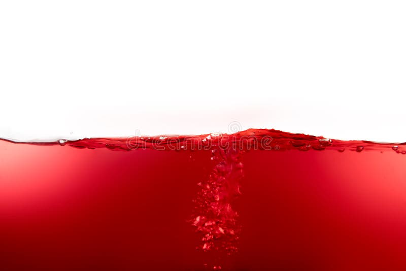 Red Water Waves and White Background Stock Photo - Image of wavy, color ...