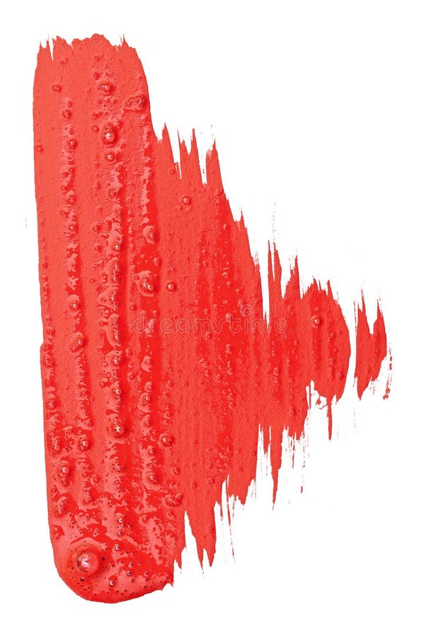 Red Watercolor Brush Strokes Stock Image - Image of grunge, creative ...