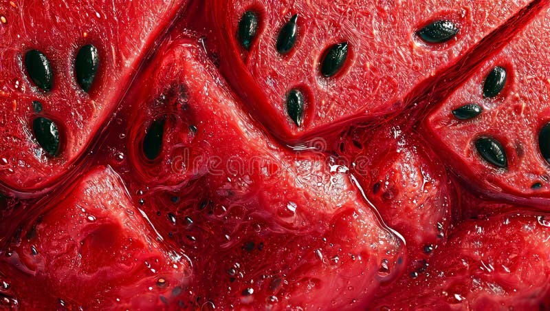 Red Watermelon Texture, Generative Ai Stock Illustration - Illustration ...