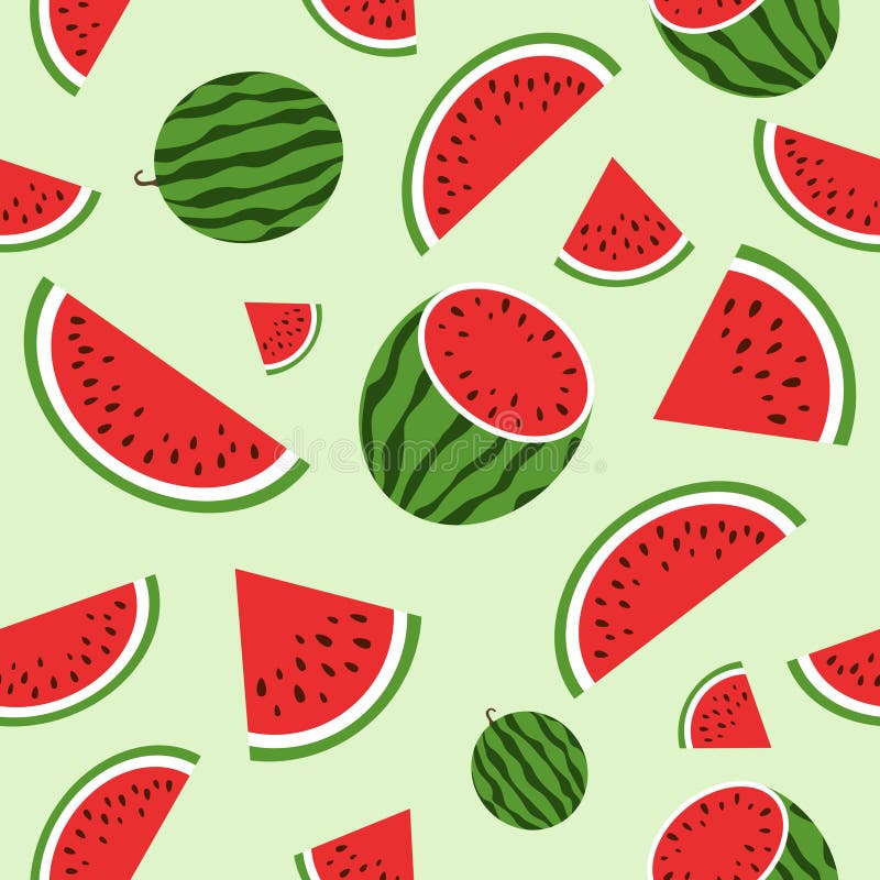 Watermelon. Seamless Pattern. Watercolor. for Design Solutions for ...