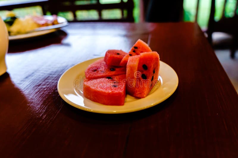 Watermelon Red, Bright Look Very Appetizing. Stock Image - Image of ...