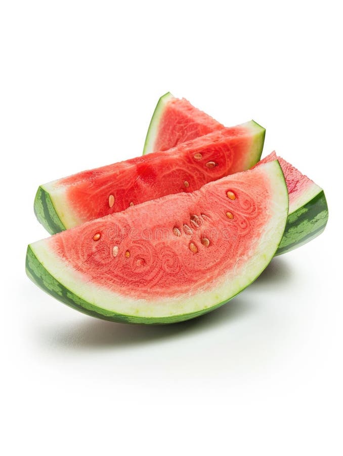 Red Watermelon Slices stock image. Image of sliced, refreshing - 363755949