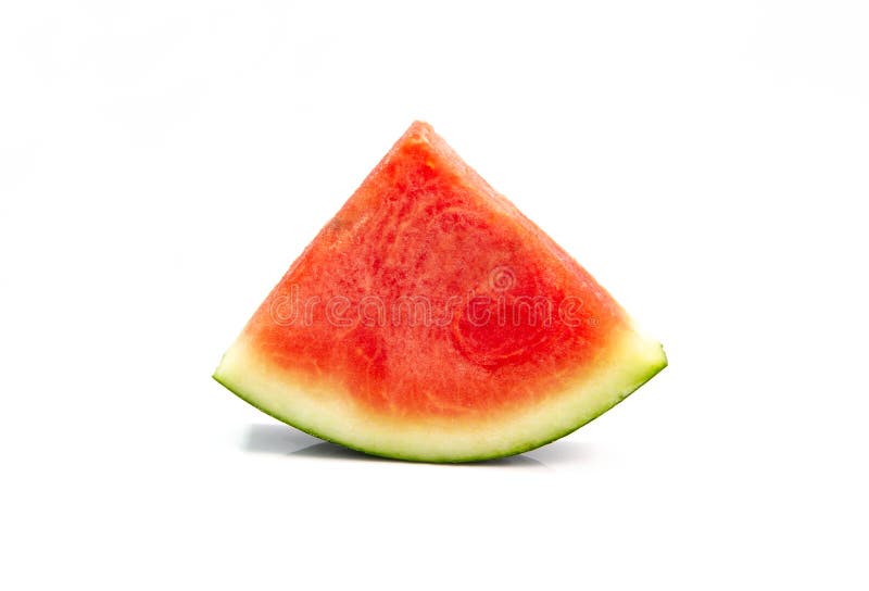 Red Watermelon on a White Background Stock Photo - Image of slice ...