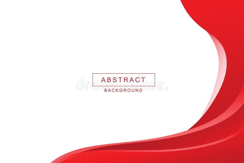 Red Wave Abstract Background Stock Vector - Illustration of modern ...