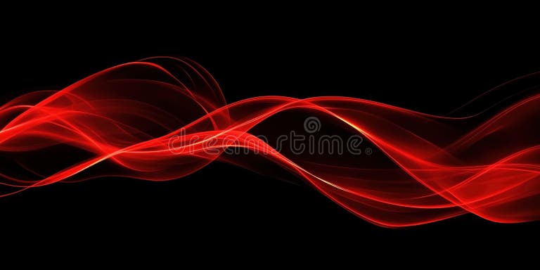 Red Wave Abstract Light Curve Background Stock Image - Image of ...
