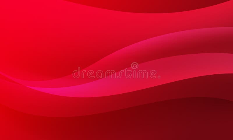 Red Wave Curve Line Shine Light Abstract Background Stock Illustration ...