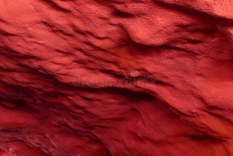 Red Wave Natural Rock Formation. Red Rocks Texture Stock Photo - Image ...
