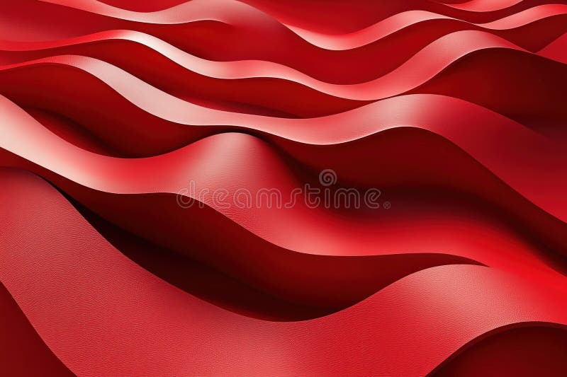 A Red Wave Pattern Background, Bold and Artistic, Design Theme Stock ...