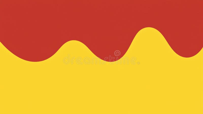 Red Wave with Yellow Wave Background Stock Illustration - Illustration ...