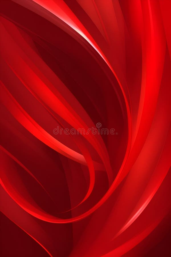 Red Waves Abstract Background, Vertical Composition Stock Illustration ...
