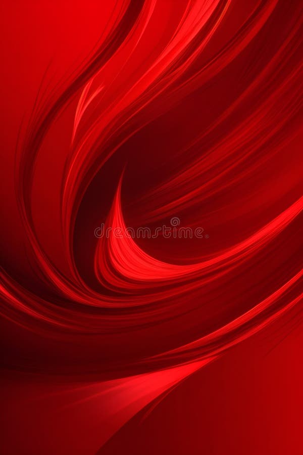 Red Waves Abstract Background, Vertical Composition Stock Illustration ...