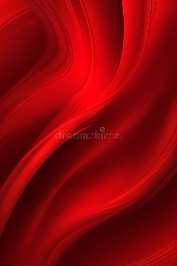 Red Waves Abstract Background, Vertical Composition Stock Illustration ...