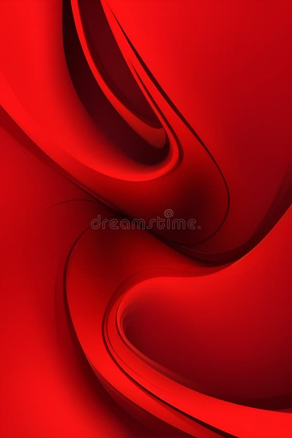 Red Waves Abstract Background, Vertical Composition Stock Illustration ...