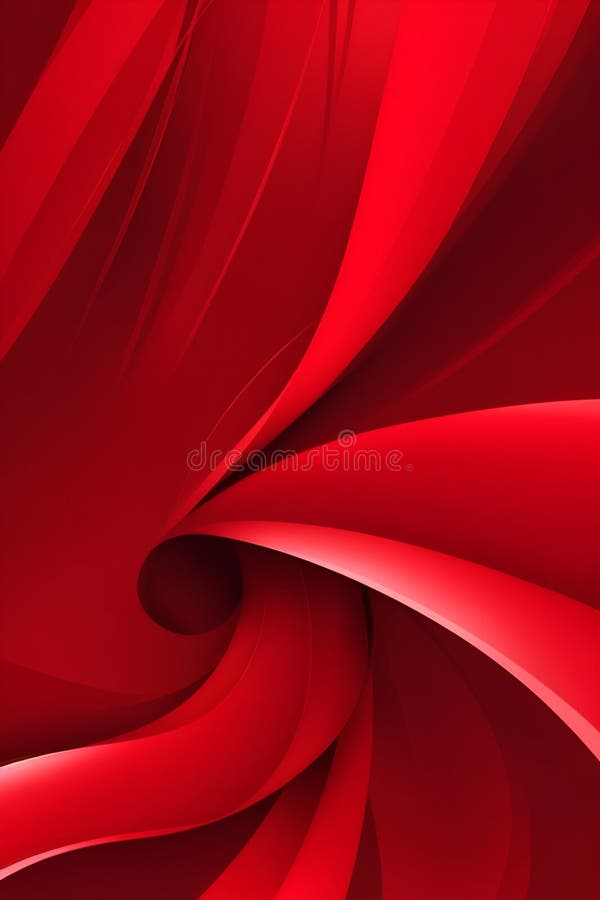 Red Waves Abstract Background, Vertical Composition Stock Illustration ...
