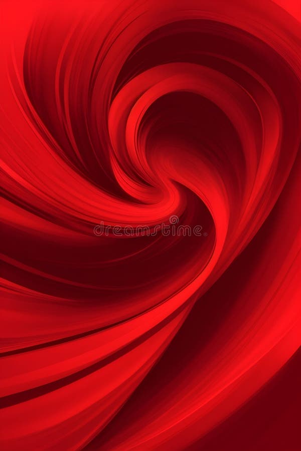 Red Waves Abstract Background, Vertical Composition Stock Illustration ...