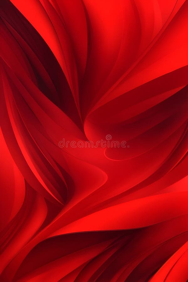 Red Waves Abstract Background, Vertical Composition Stock Illustration ...
