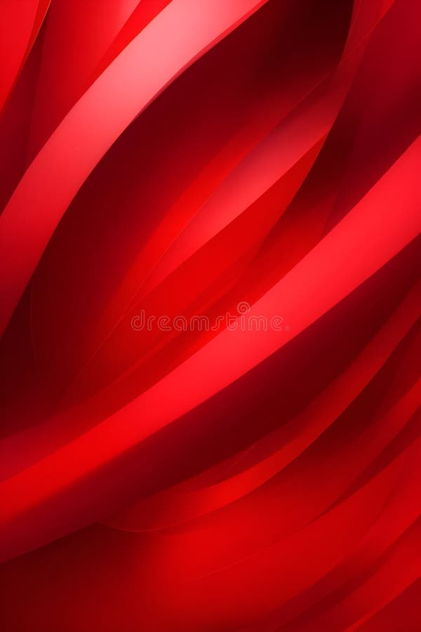 Red Waves Abstract Background, Vertical Composition Stock Illustration ...