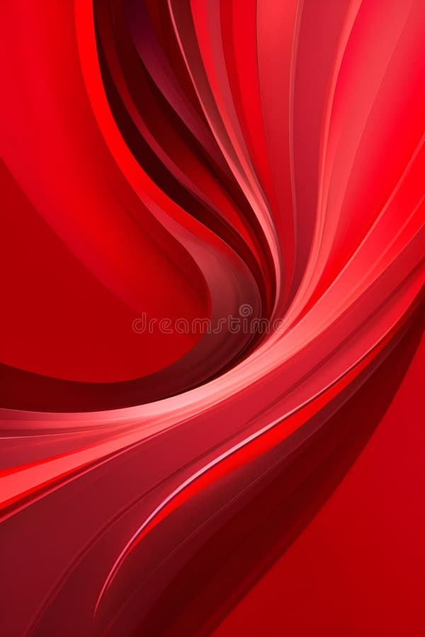 Red Waves Abstract Background, Vertical Composition Stock Illustration ...