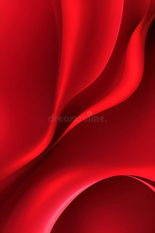 Red Waves Abstract Background, Vertical Composition Stock Illustration ...