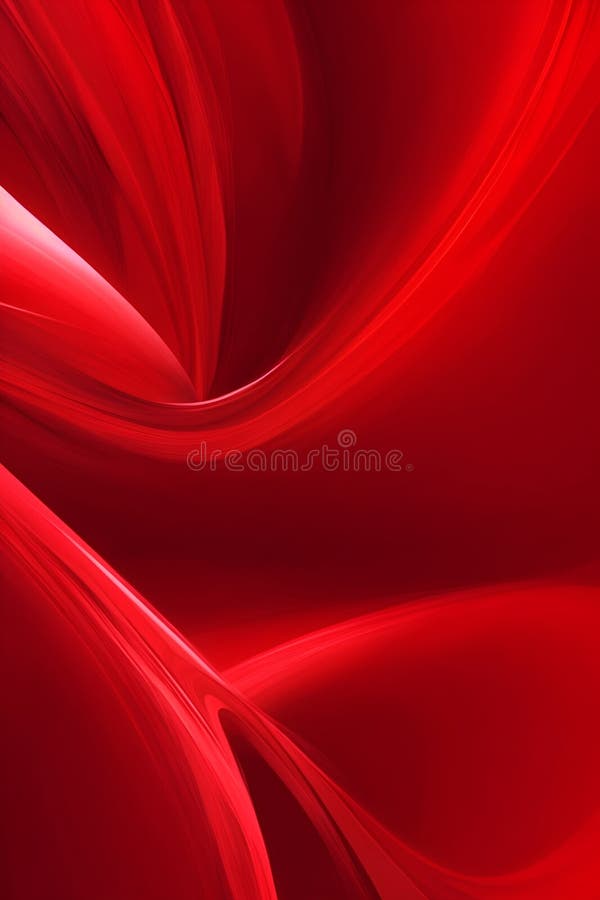 Red Waves Abstract Background, Vertical Composition Stock Illustration ...