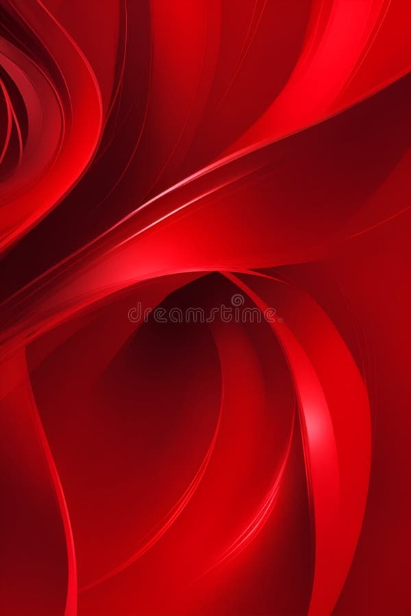 Red Waves Abstract Background, Vertical Composition Stock Illustration ...