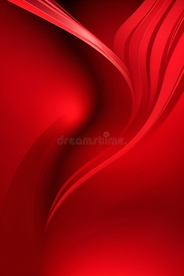 Red Waves Abstract Background, Vertical Composition Stock Illustration ...