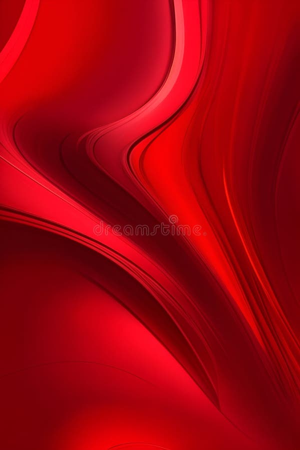 Red Waves Abstract Background, Vertical Composition Stock Illustration ...